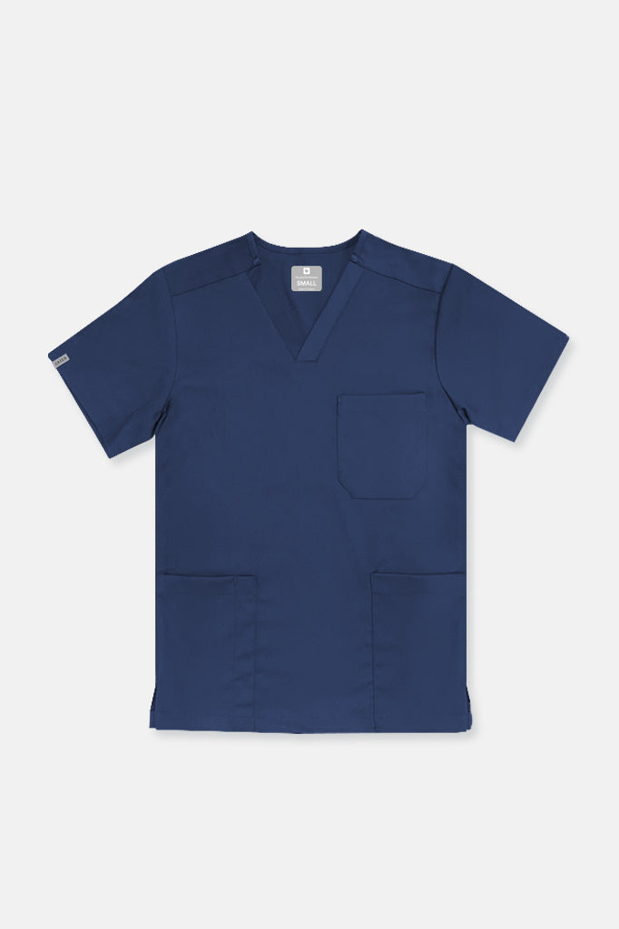Lucas Blue Medical Scrub Top, Men - GC Collective – GC Collective Global